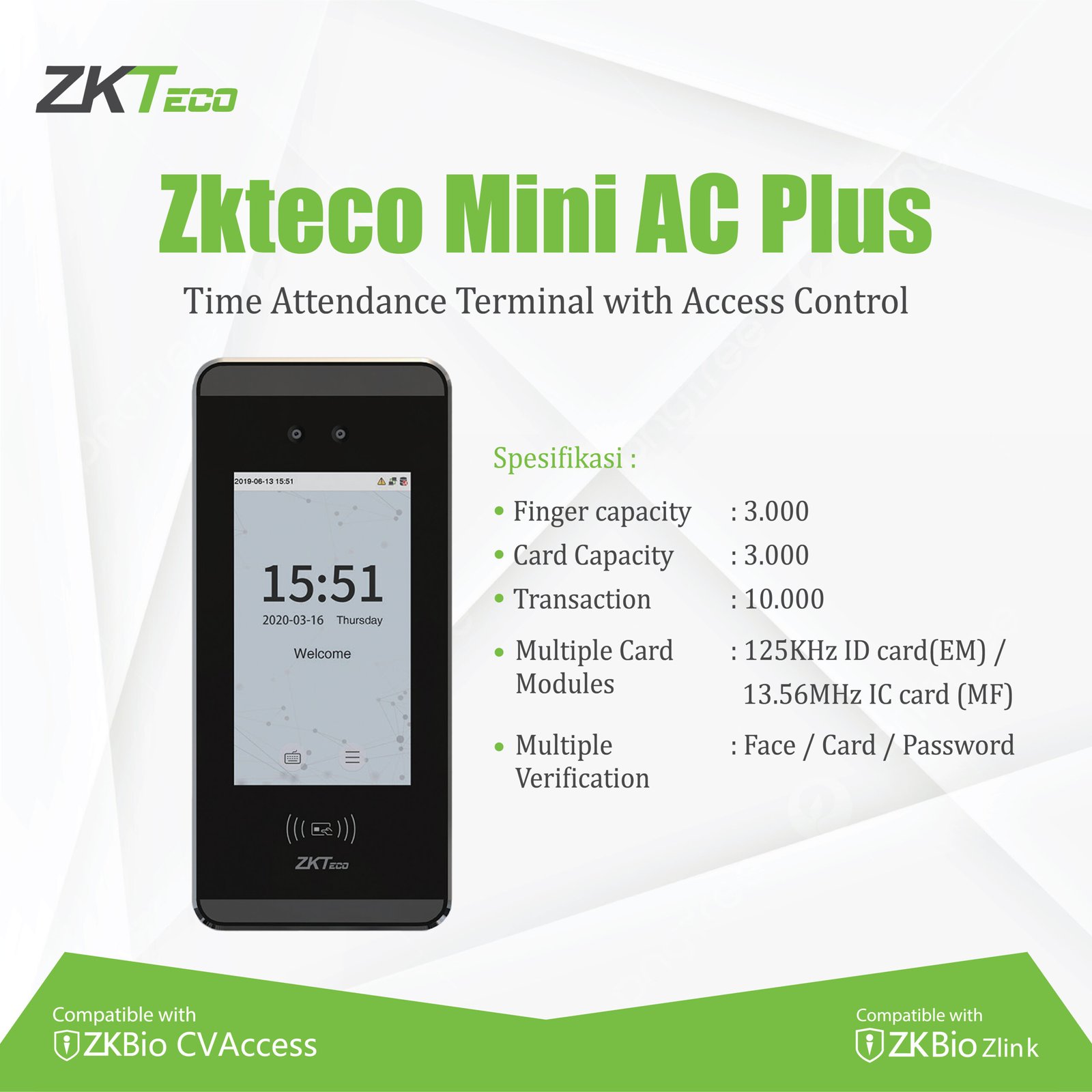 MiniAC Plus – myzkteco.id